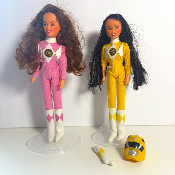 Bandai Namco | Toys | Vintage Power Rangers Dolls 994 Ban Dai Pink N ...
